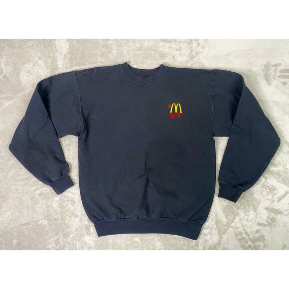 McDonald's | Sweaters | Vintage Mcdonalds Black Pullover Sweater Womens ...